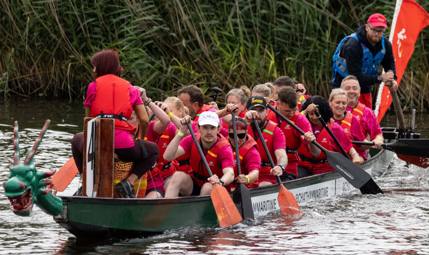 Torus - Torus Group takes to the River Mersey in charity dragon boat race